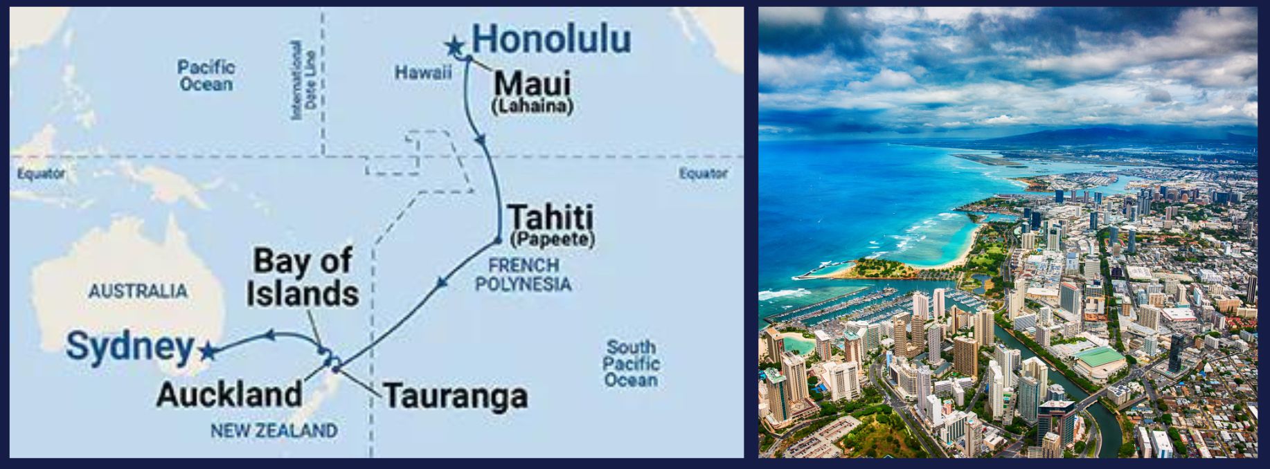 20-Day Hawaii, Tahiti & South Pacific Crossing